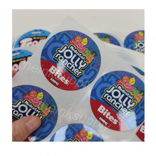 Buy Round White Glossy Sticker Label for Customized Packaging in Singapore