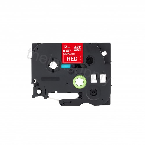 Compatible Brother Tze-435 Label Tape (12mm White on Red) - theinksupply